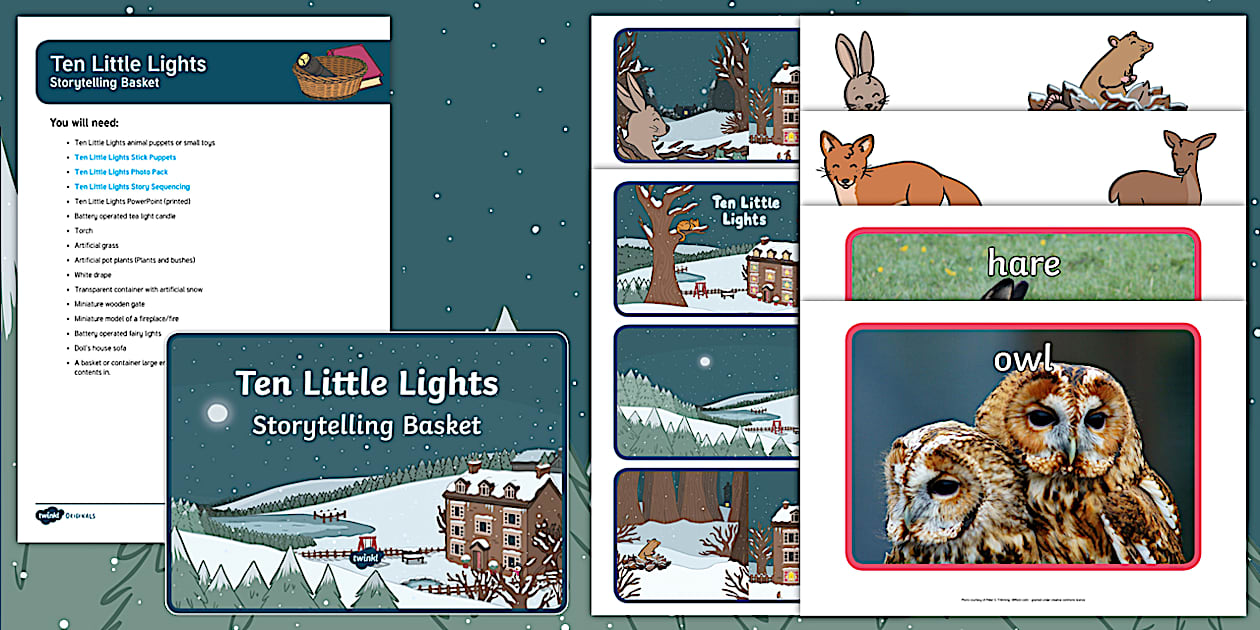 Ten Little Lights Storytelling Basket
