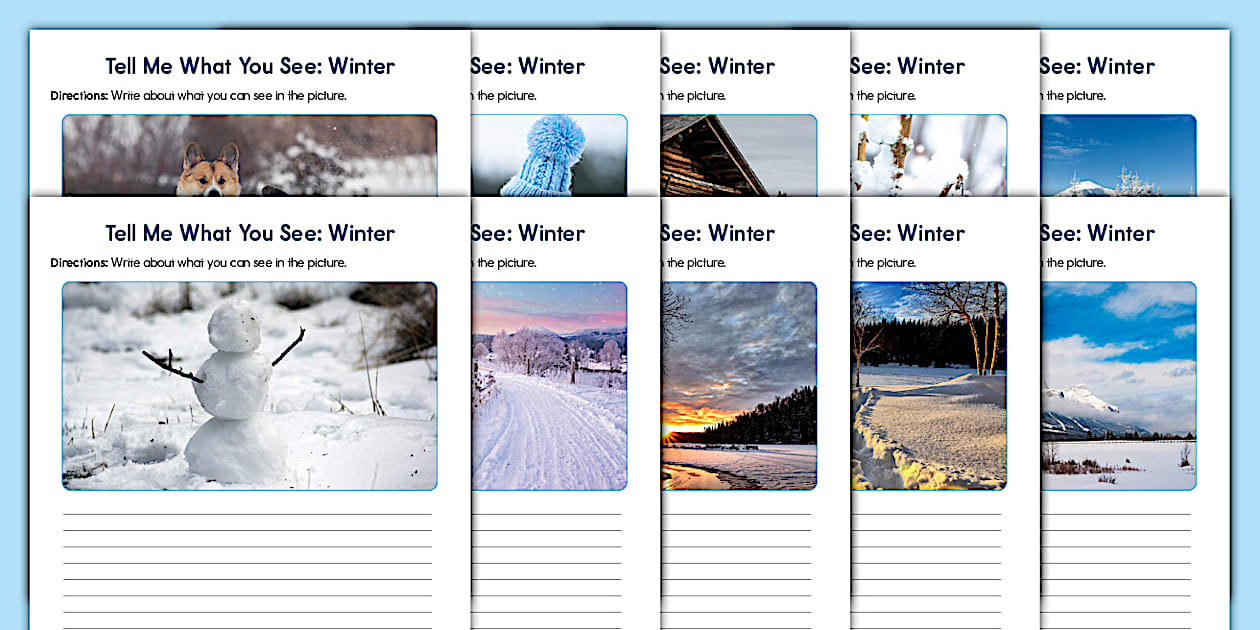 Winter Photo Writing Prompts I Descriptive Writing - Twinkl