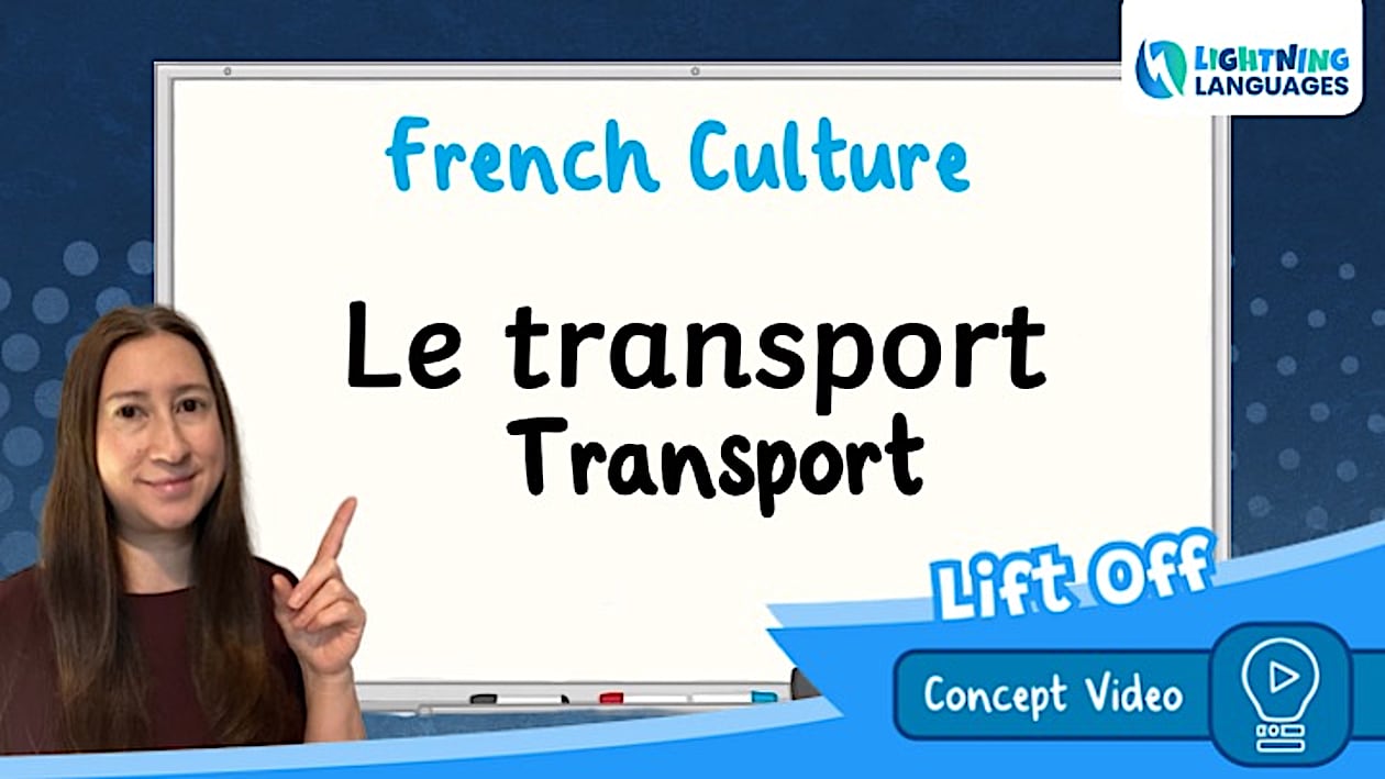 👉 Lightning Languages | French | Lift Off | Transport Culture Concept Video