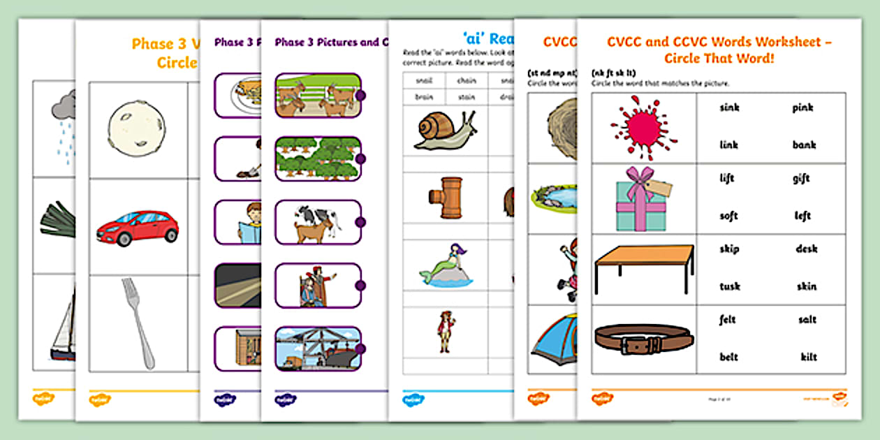 1st/2nd Class English Phonics Reading Pack | Easy to Print
