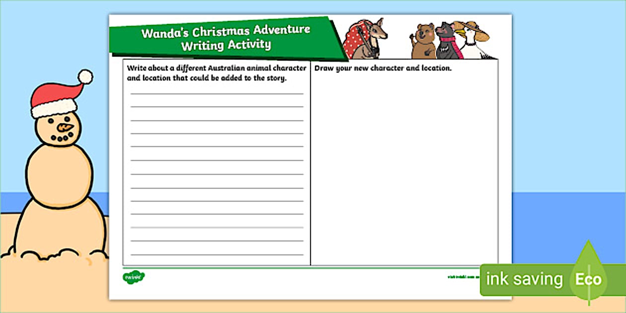 Wanda's Christmas Adventure Writing Activity - Twinkl