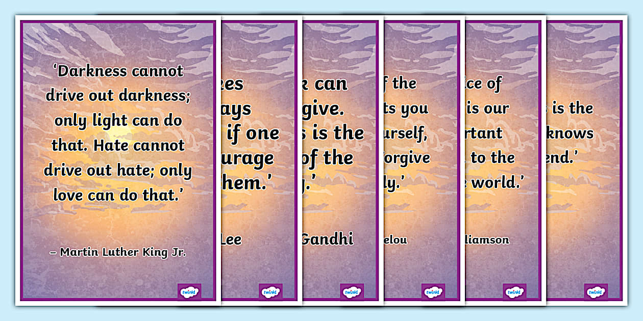 Forgiveness Quotes Display Poster Pack (Teacher-Made)