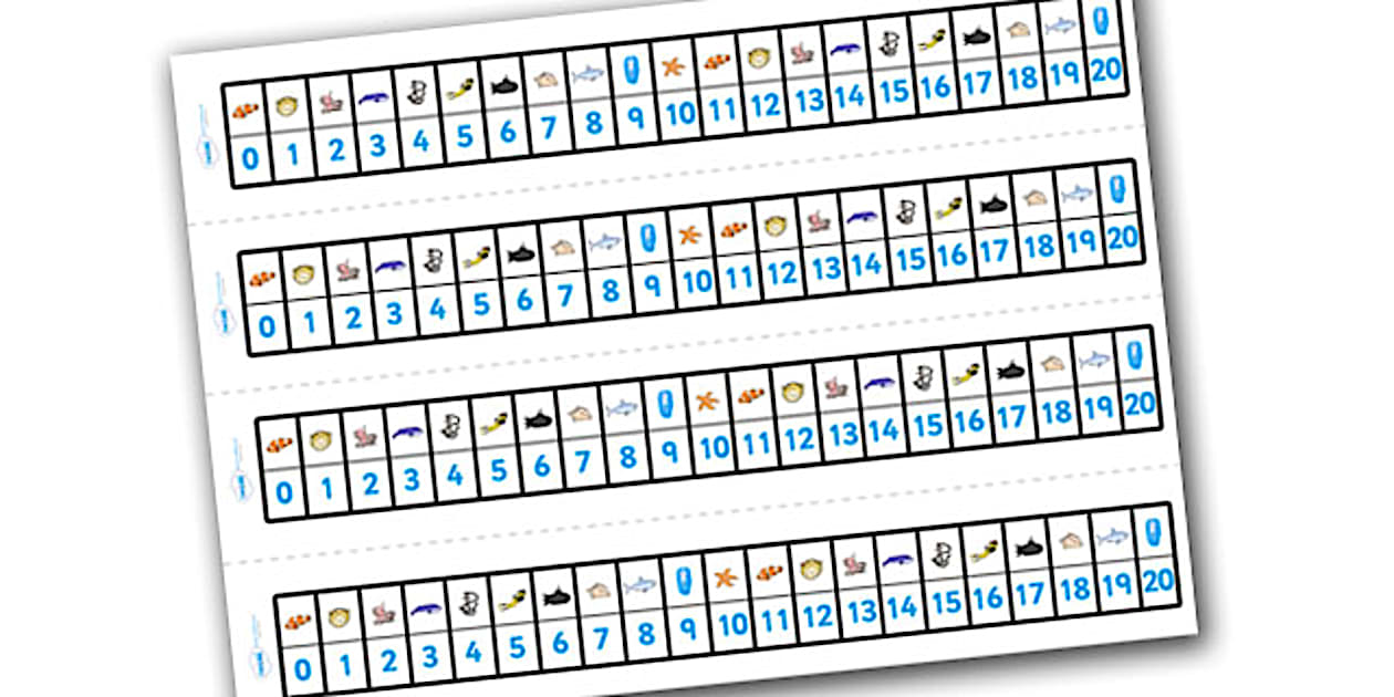 Under the Sea Number Track (1-10) (teacher made) - Twinkl