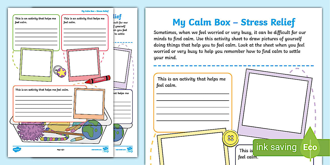 My Calm Box | Stress Relief Activity | Twinkl Life - Twinkl
