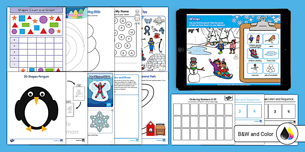 Things to Do On a Snow Day Activity Pack | Twinkl USA