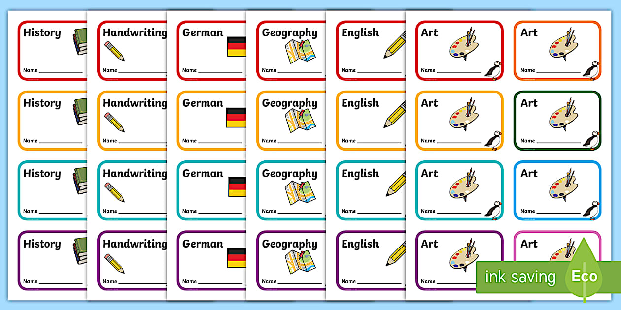Puffin Themed Editable Book Labels