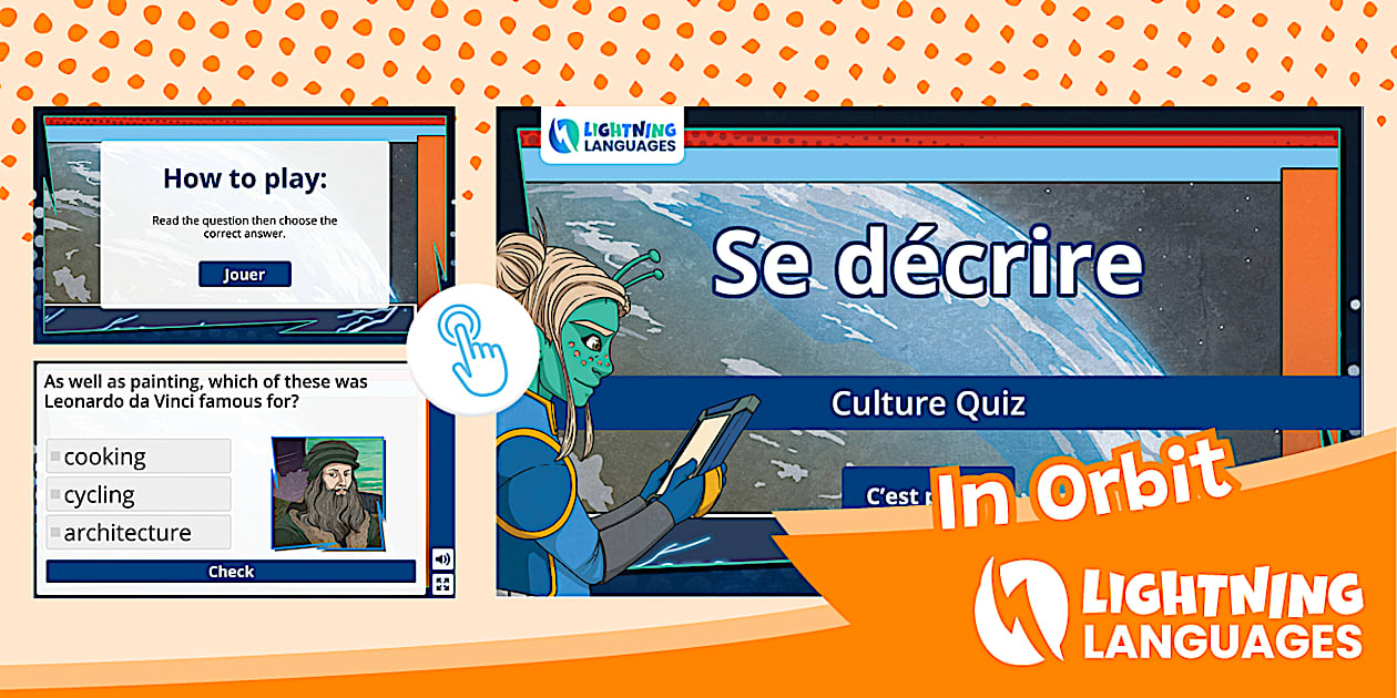 👉 Lightning Languages French Describing Yourself Culture Quiz
