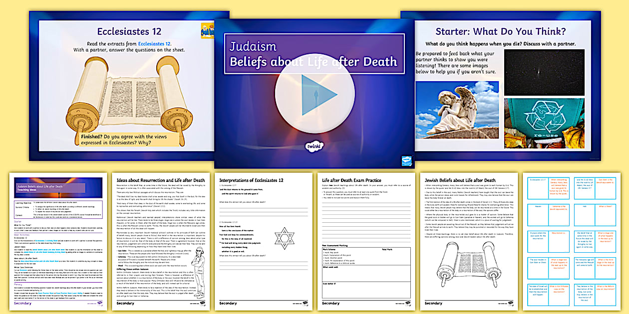 Jewish Beliefs Lesson 6: Life After Death - Twinkl