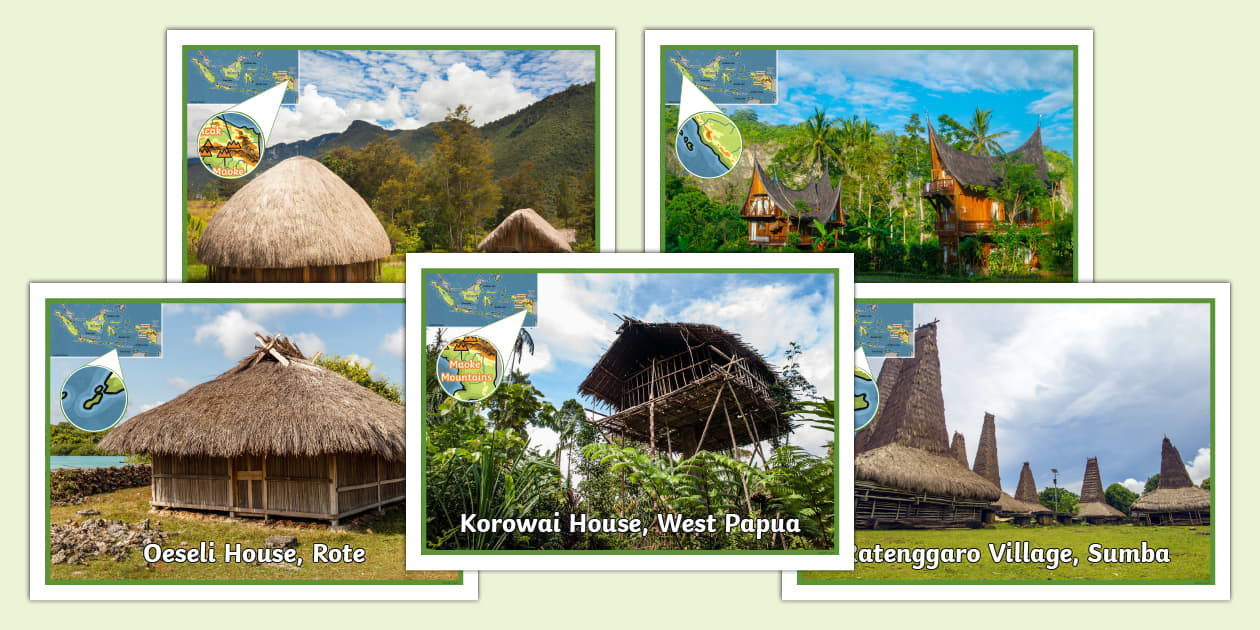 Indonesian Traditional Houses Photo Display Pack