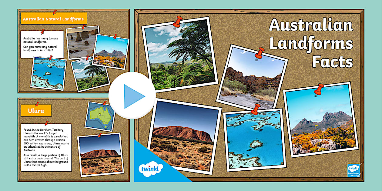 Australian Landforms Facts PowerPoint - Year 5 HASS - Twinkl