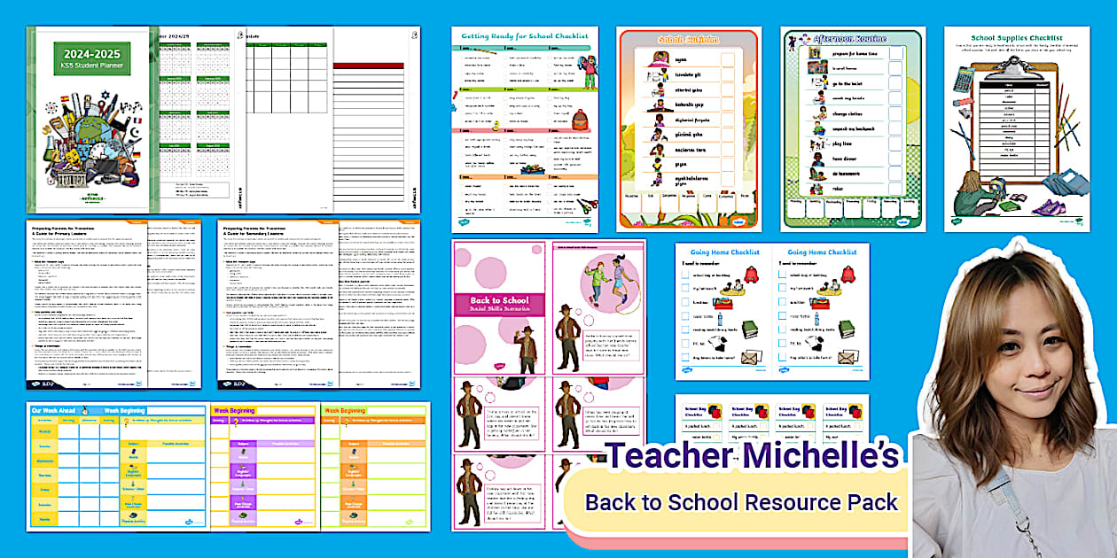 Back to school, Resource pack, Teachers, Parents Transitions