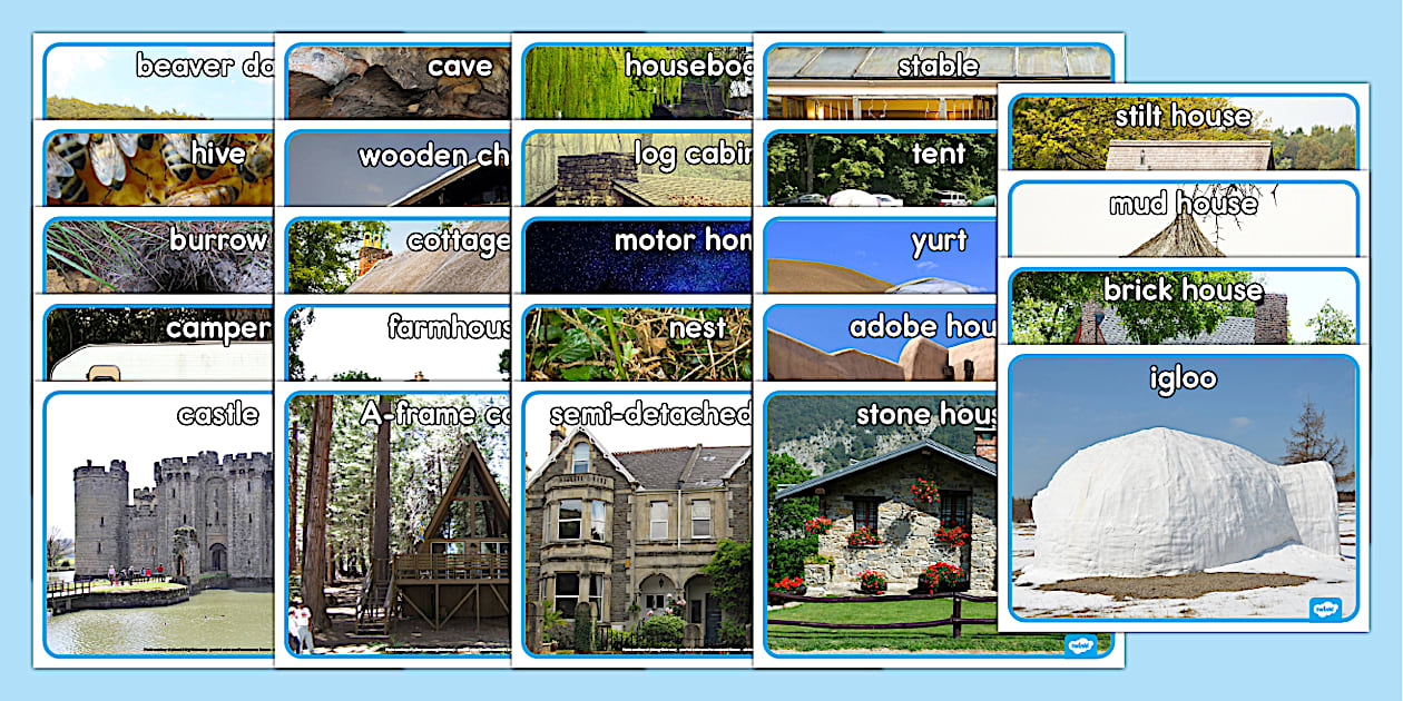 Homes and Shelters Around the World Photos (professor feito)