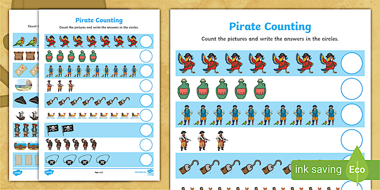Fun number activities with pirates for EYFS | Twinkl Teach
