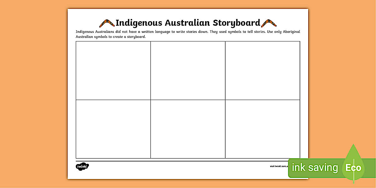 Indigenous Storyboard Template - Twinkl