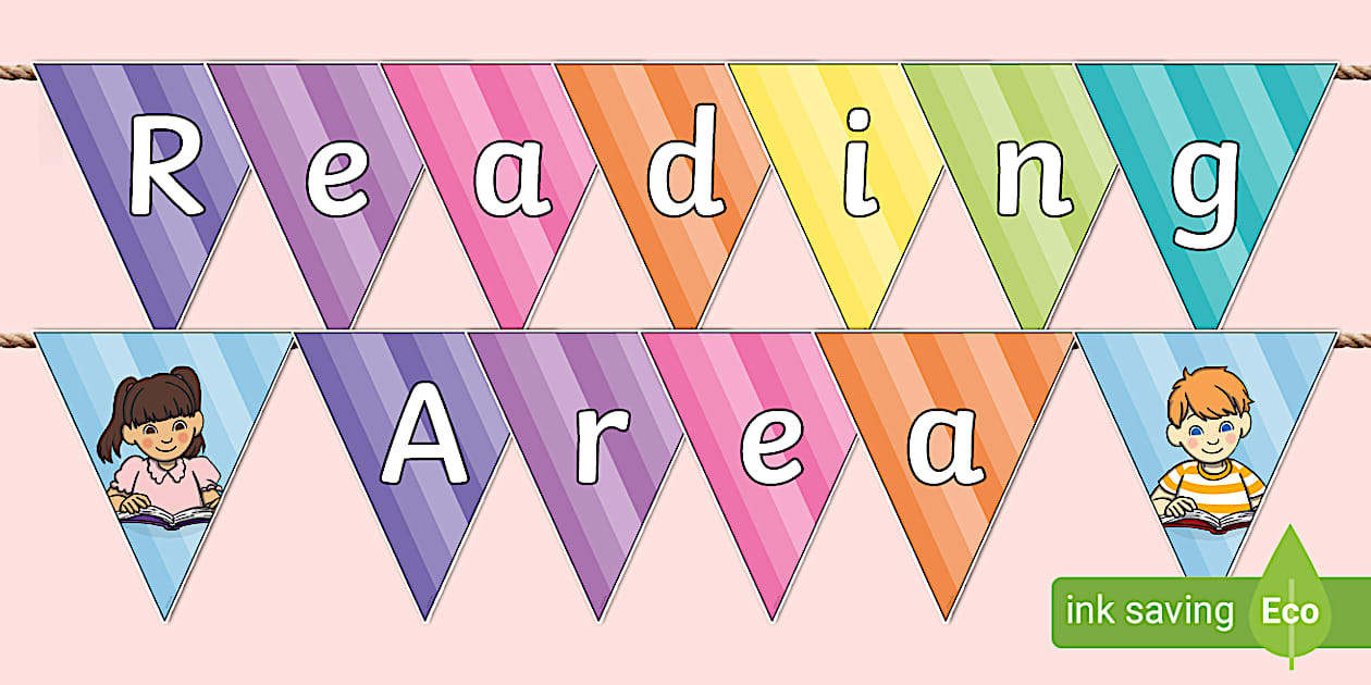 KS1 Reading Area Bunting (teacher made) - Twinkl