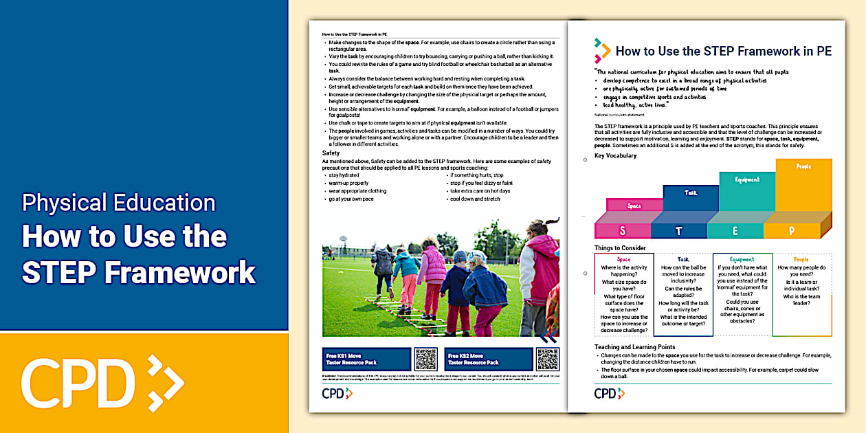 How to Use the STEP Framework in PE (teacher made) - Twinkl