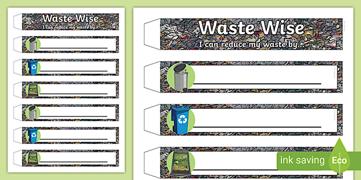 Waste Wise Paper Chain (teacher made) - Twinkl