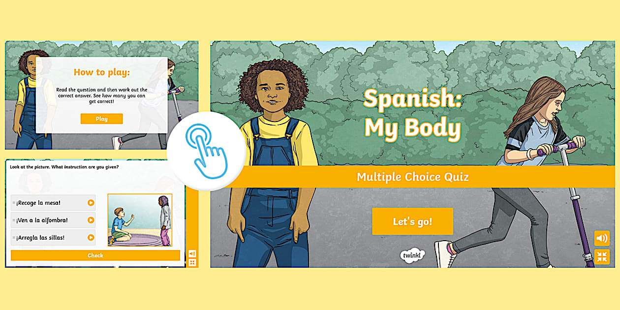 👉 Spanish: My Body: Interactive Quiz