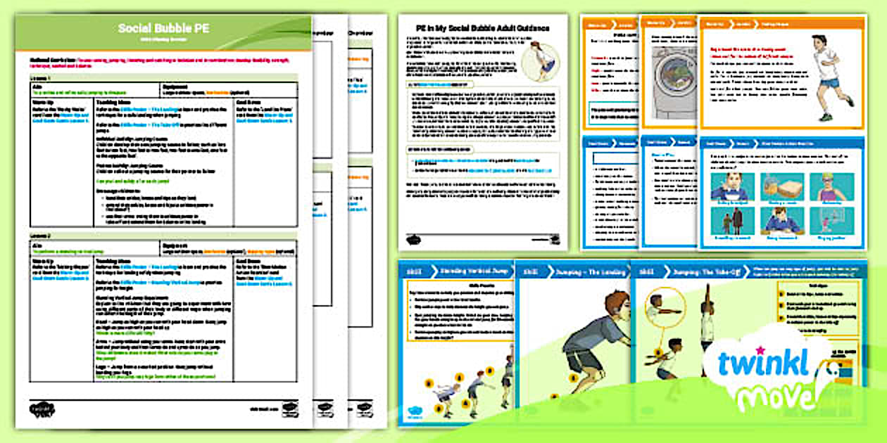 Socially Distanced Bubble PE Planning - UKS2 Multi-Skills Unit Pack