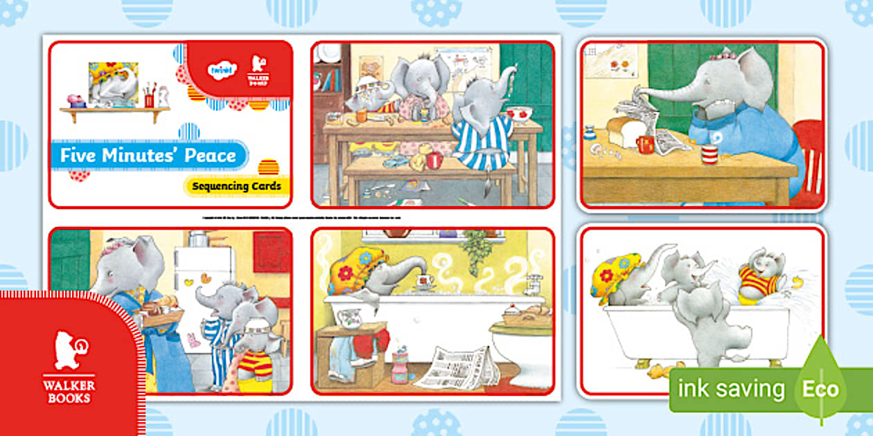 FREE! - Five Minutes' Peace Sequencing Cards - Twinkl