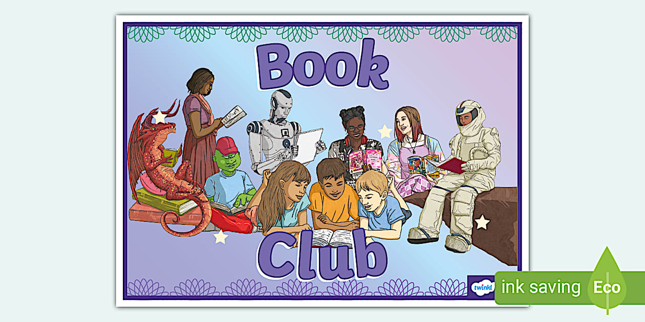Book Club Display Poster (Teacher-Made) - Twinkl