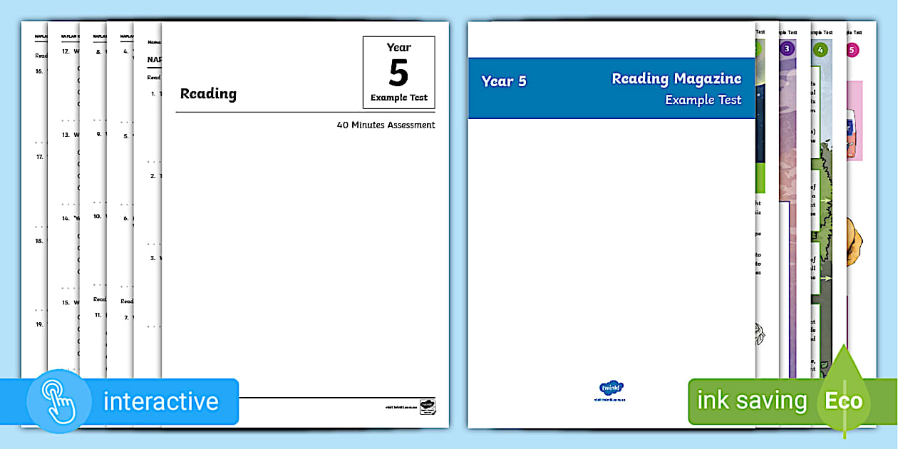 English NAPLAN Past Papers - Year 5 - Australia - Twinkl