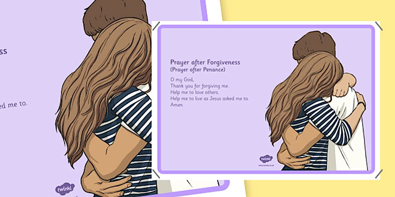 Prayer after Sacrament of Penance Prayer Display Poster