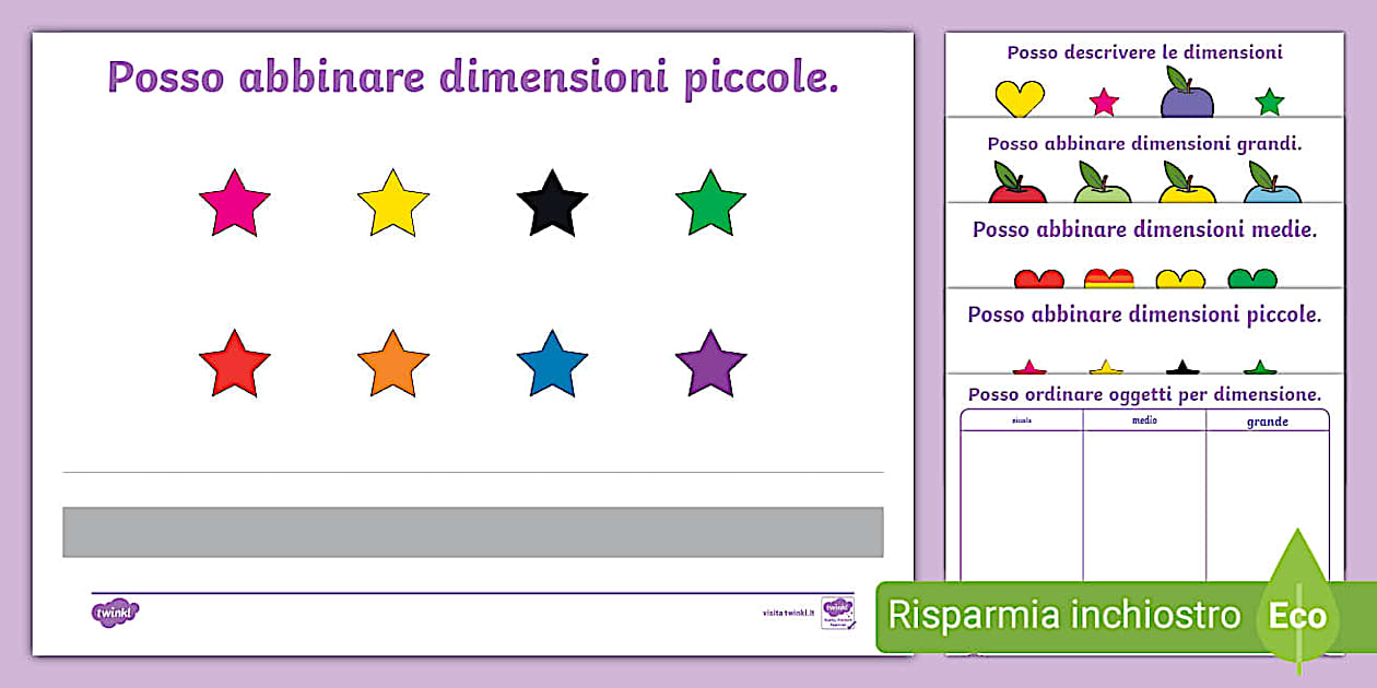 Classificare le dimensioni Attività BES