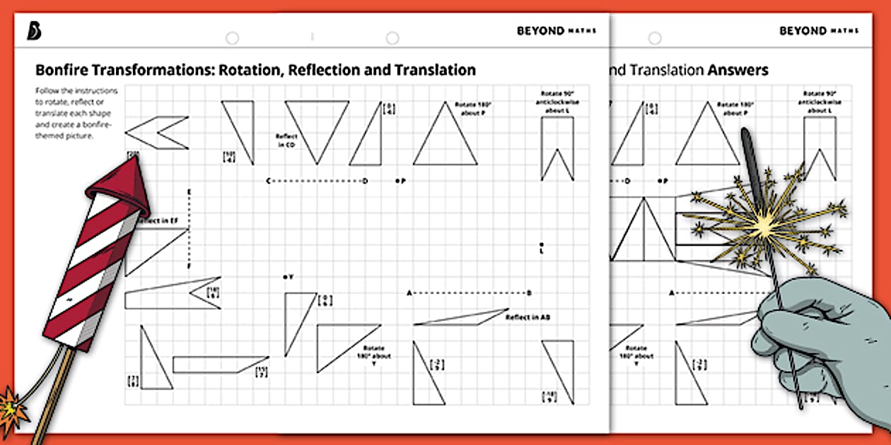 👉 Bonfire Transformations | Bonfire Night Maths KS3 | Beyond