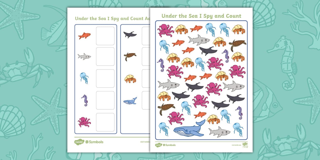 Twinkl Symbols: Under the Sea I Spy and Count Activity