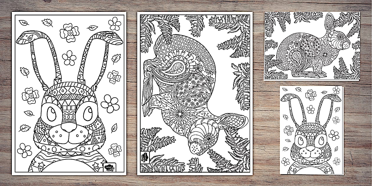 Rabbit Mindfulness Colouring Pack | Twinkl Party - Twinkl