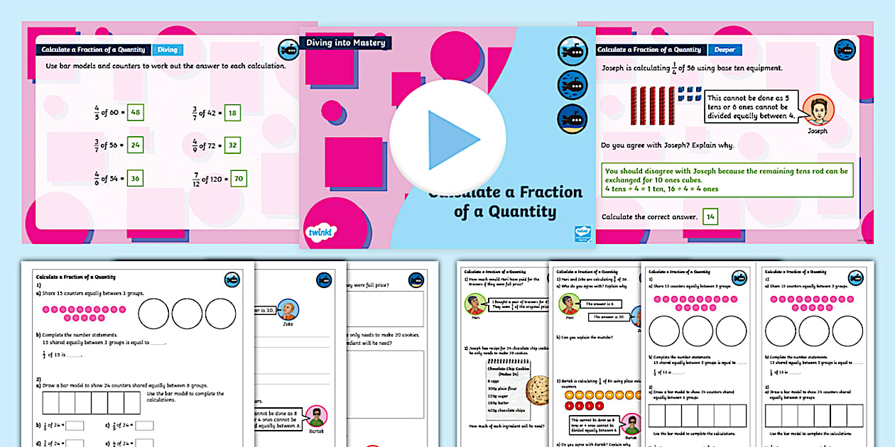👉 Y5 DiM: Step 4 Calculate a Fraction of a Quantity
