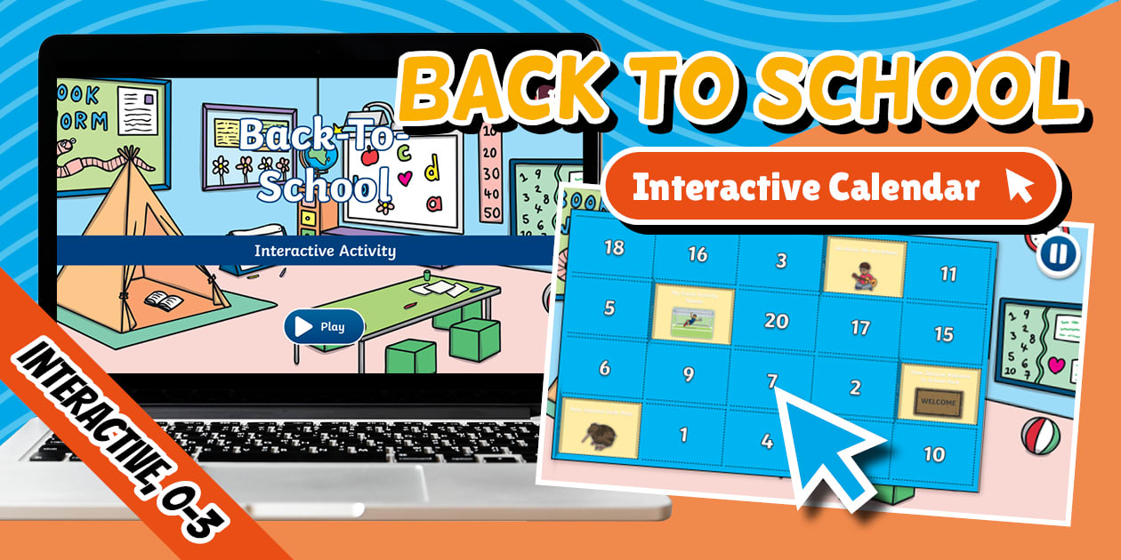 Back-To-School Interactive Calendar