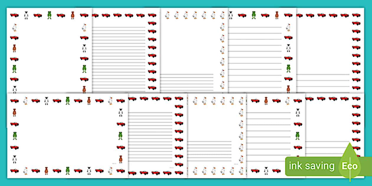 Duck and Friends Page Borders (teacher made) - Twinkl