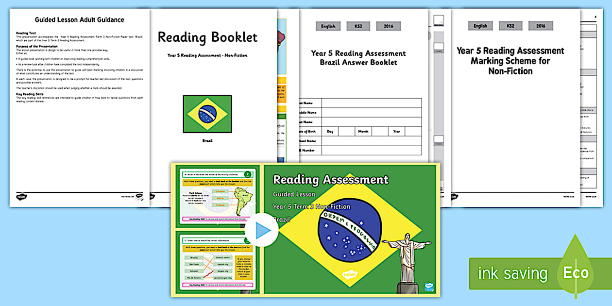 Year 5 Term 3 Non-Fiction Reading Assessment Guided Lesson Teaching Pack