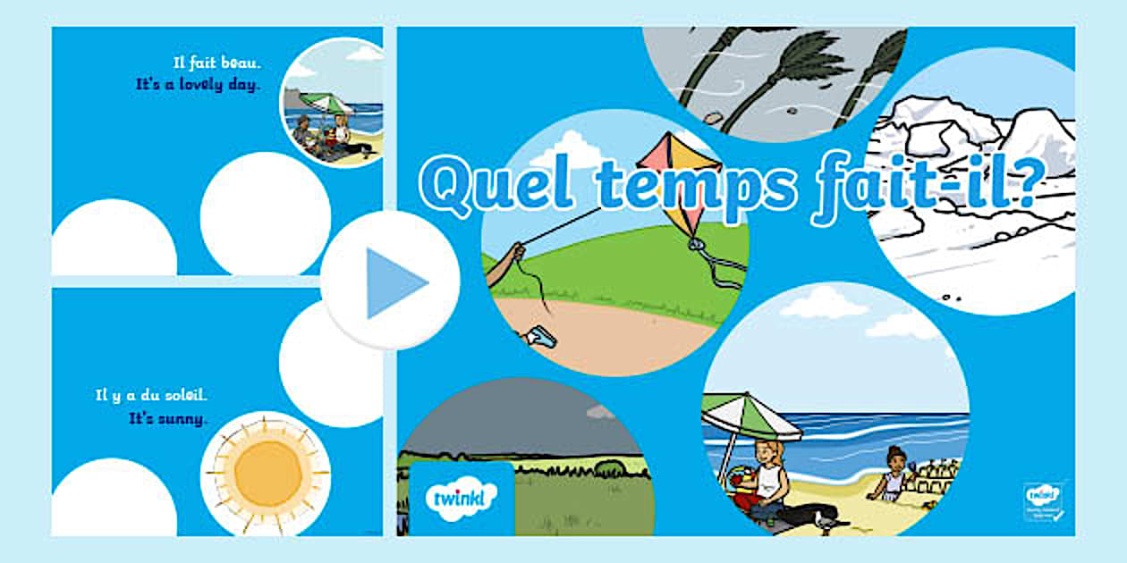 Weather Quiz PowerPoint - French (teacher made) - Twinkl