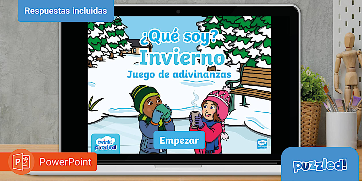 Juego de adivinanzas: ¿Qué soy? - Invierno - Twinkl