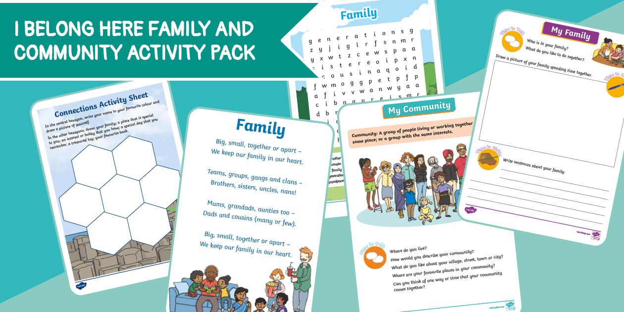 I Belong Here Family and Community Activity Pack