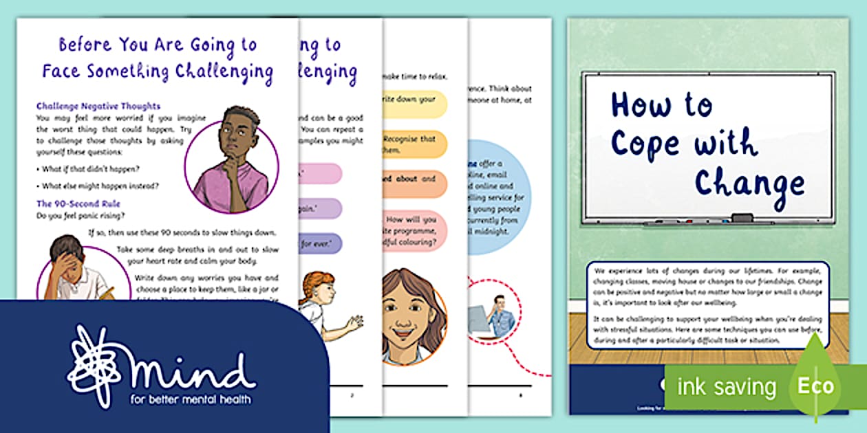 FREE! - How to Cope with Change Leaflet | MIND Resources | Twinkl