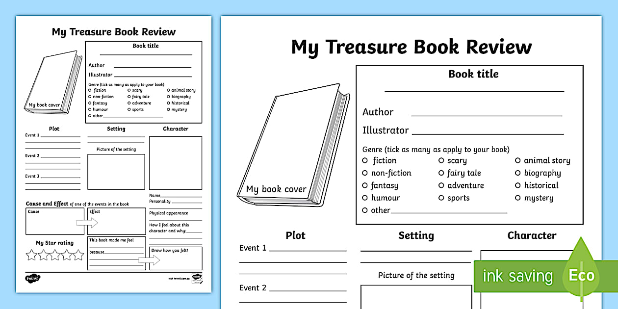 Find My Treasure Middle and Upper Book Review (teacher made)