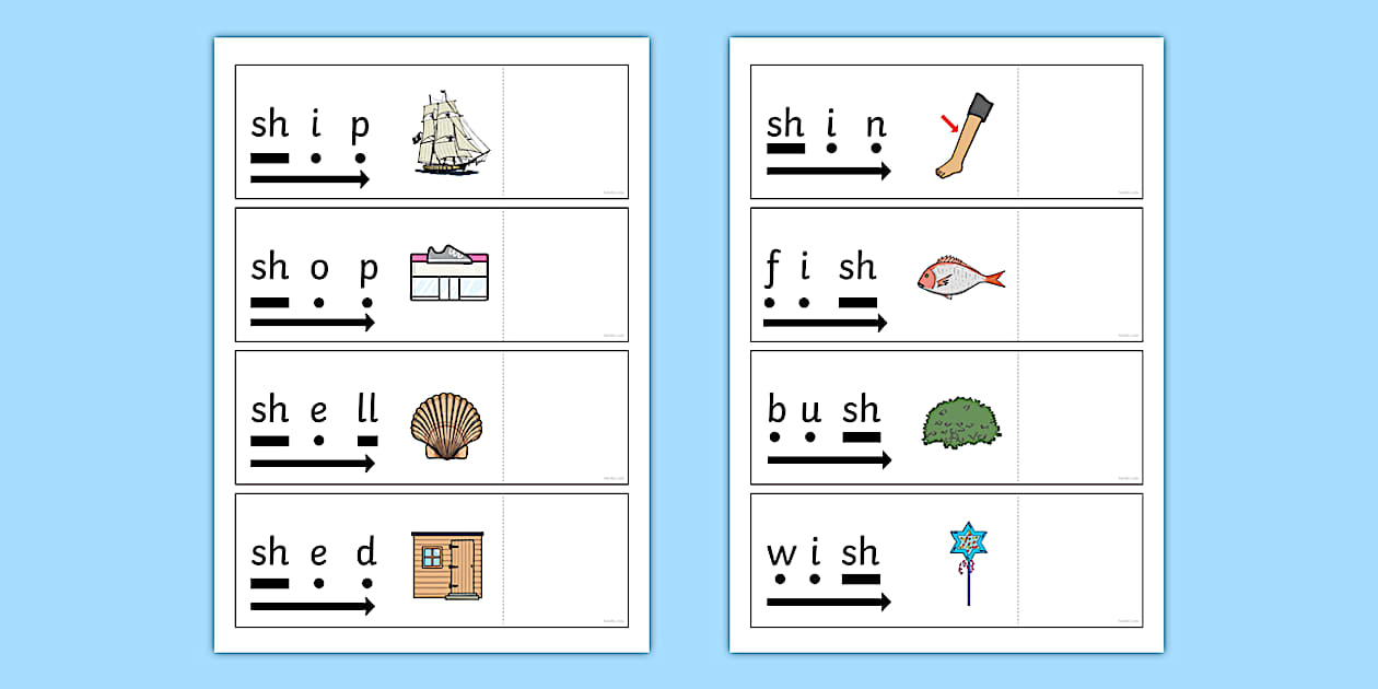 Phase 3 'sh' Read and Reveal Activity (teacher made)