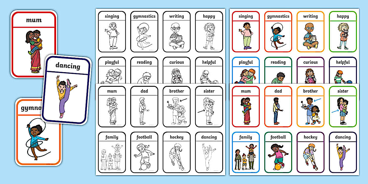 All About Me Keyword Flashcards (teacher made) - Twinkl
