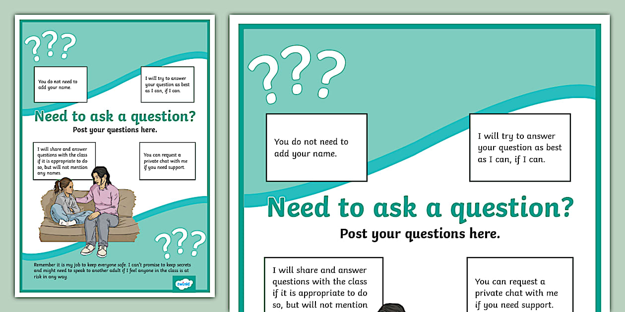 RSHP Question Box Display Poster (teacher made) - Twinkl