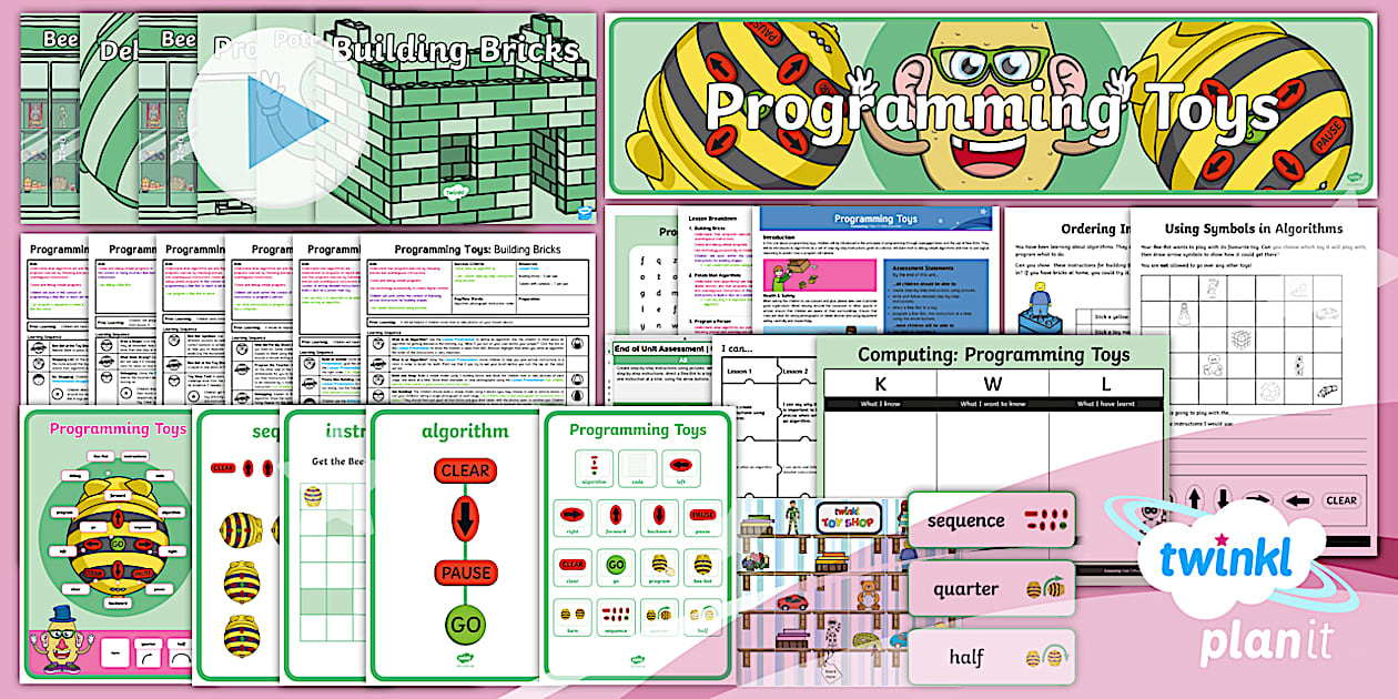 Computing: Year 1 Coding Skills for Five-Year-Olds Unit Pack