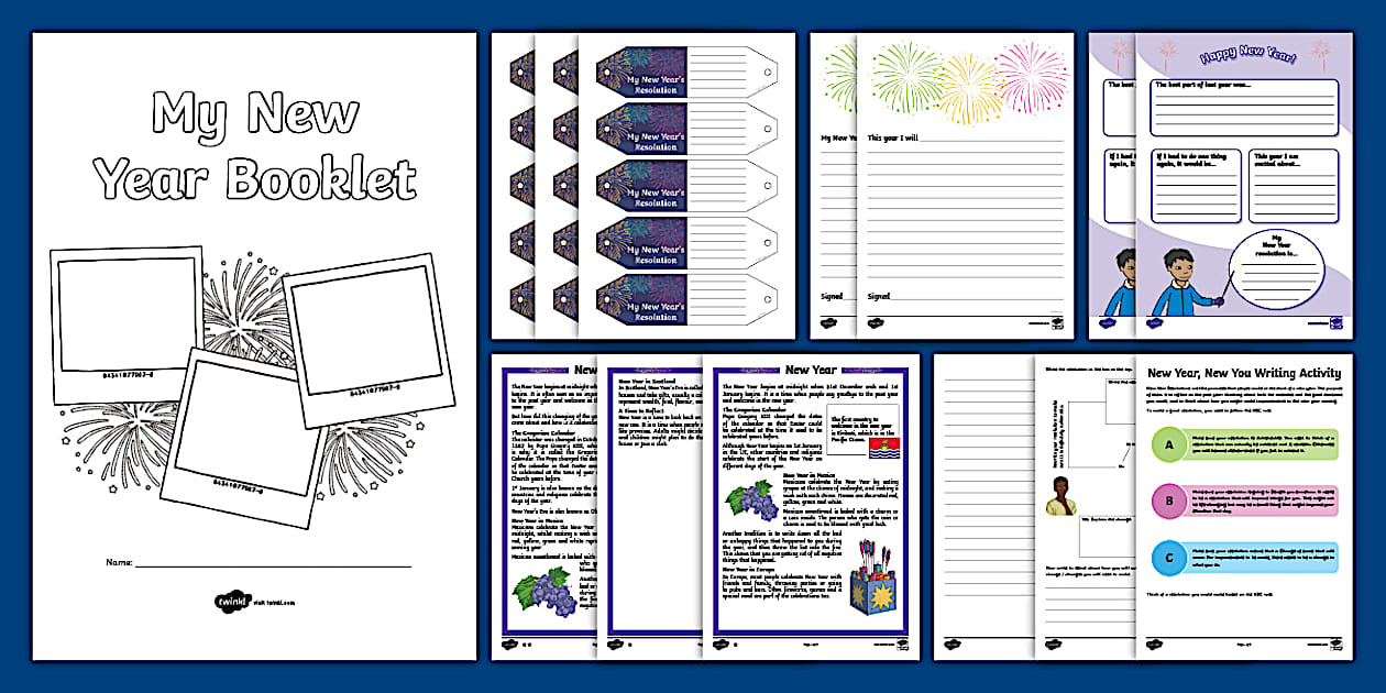 Top Ten KS2 New Year's Resolutions Worksheets Pack – Twinkl