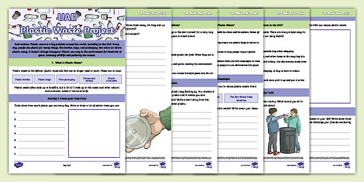 Sustainability Project Ideas | UAE Plastic Waste Project