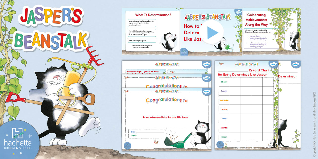 FREE! - Jasper's Beanstalk: Being Determined Activity Pack | Twinkl