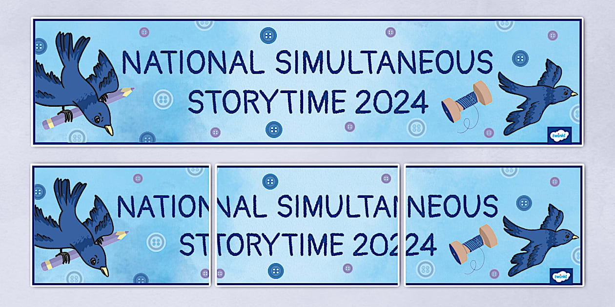 National Simultaneous Storytime Banner - Twinkl Resources