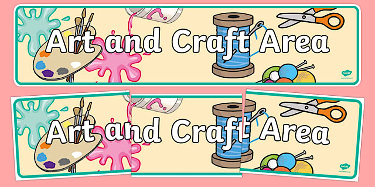 Art Area For Toddlers And Children Display Banner - EYLF
