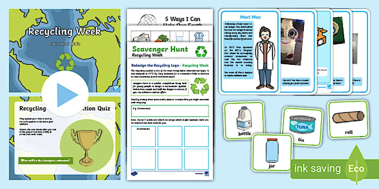 Recycle Week Activities Pack (teacher made) - Twinkl